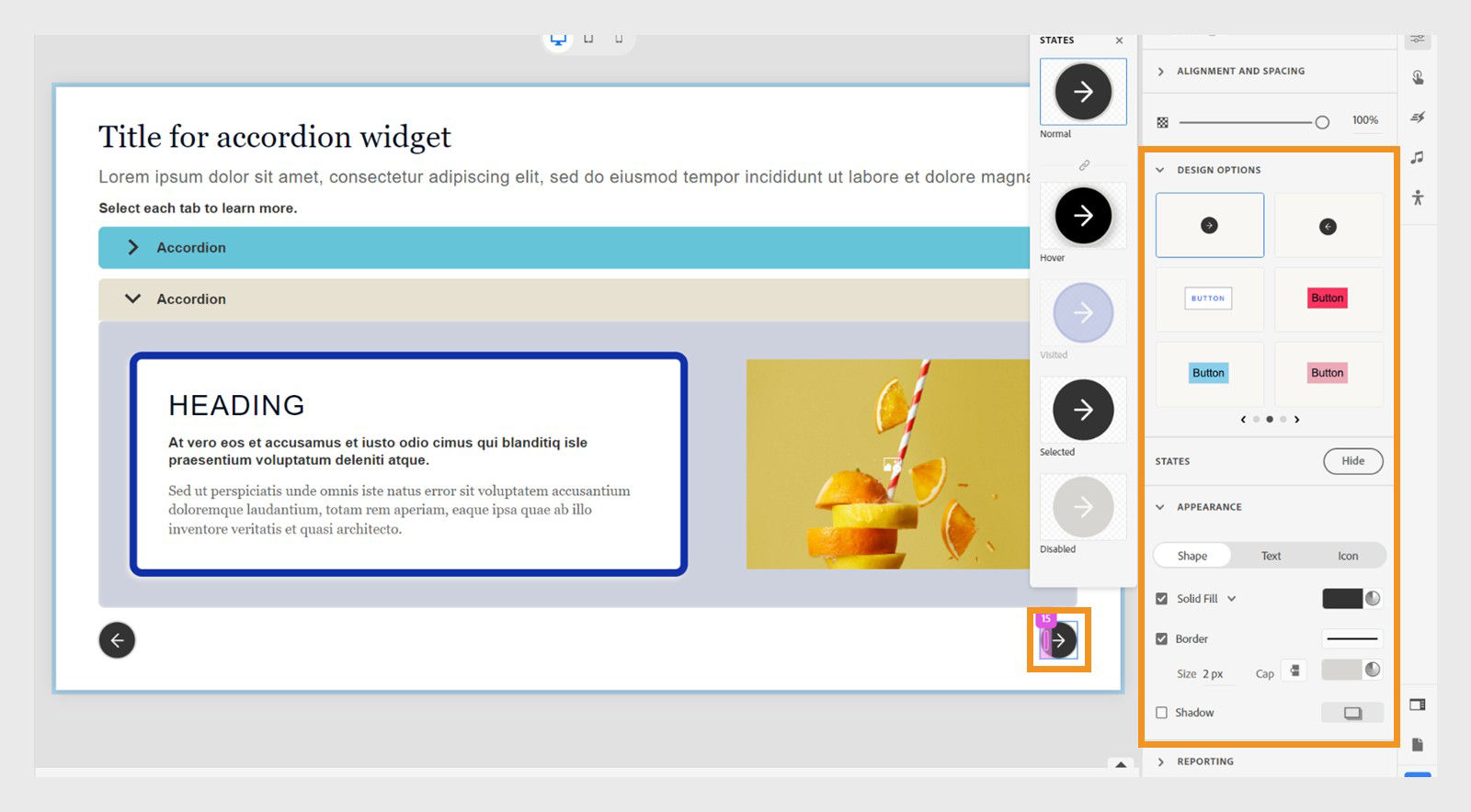 Add An Accordion Widget To An Adobe Captivate Project